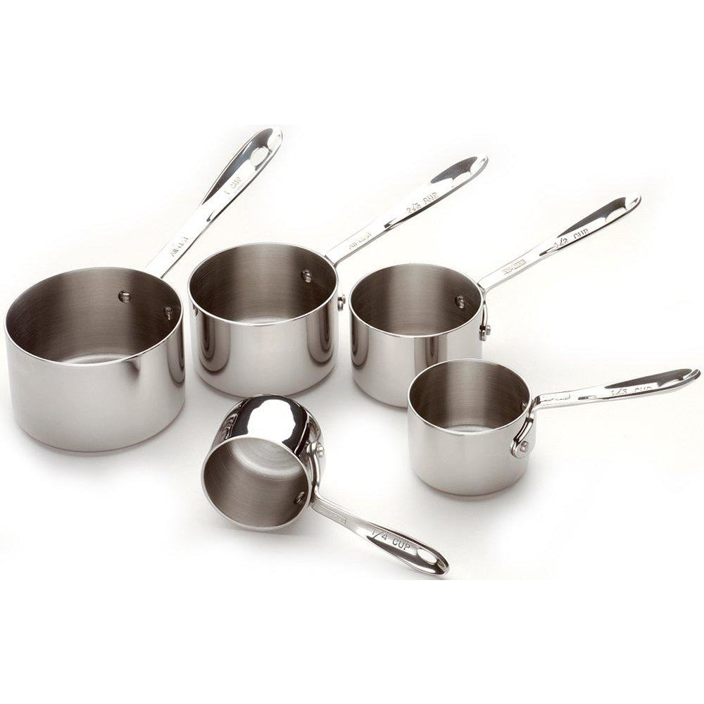 All-Clad Stainless Steel Measuring Cup Set, 5-Piece, Silver – Danielle ...